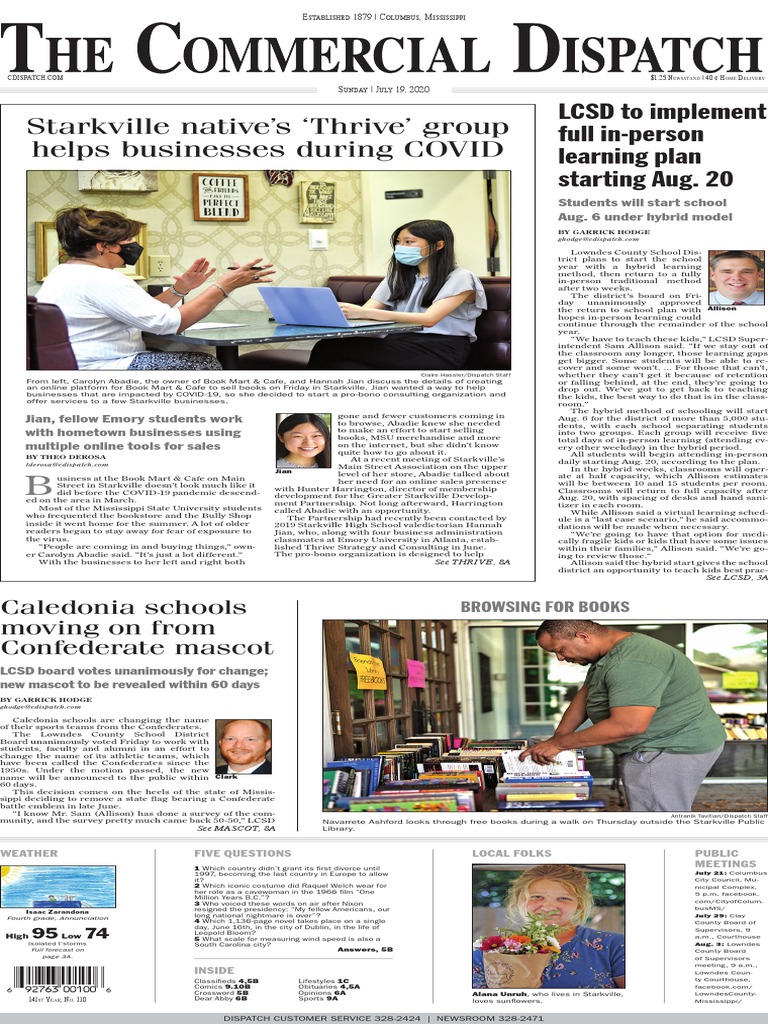 Commercial Dispatch Eedition 7-19-20 | PDF | 101st Airborne Division ...