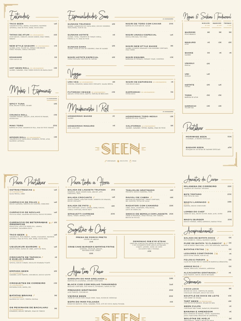 SEEN Menu PT 28 3 | Download grátis PDF | Alimentos | Culinária