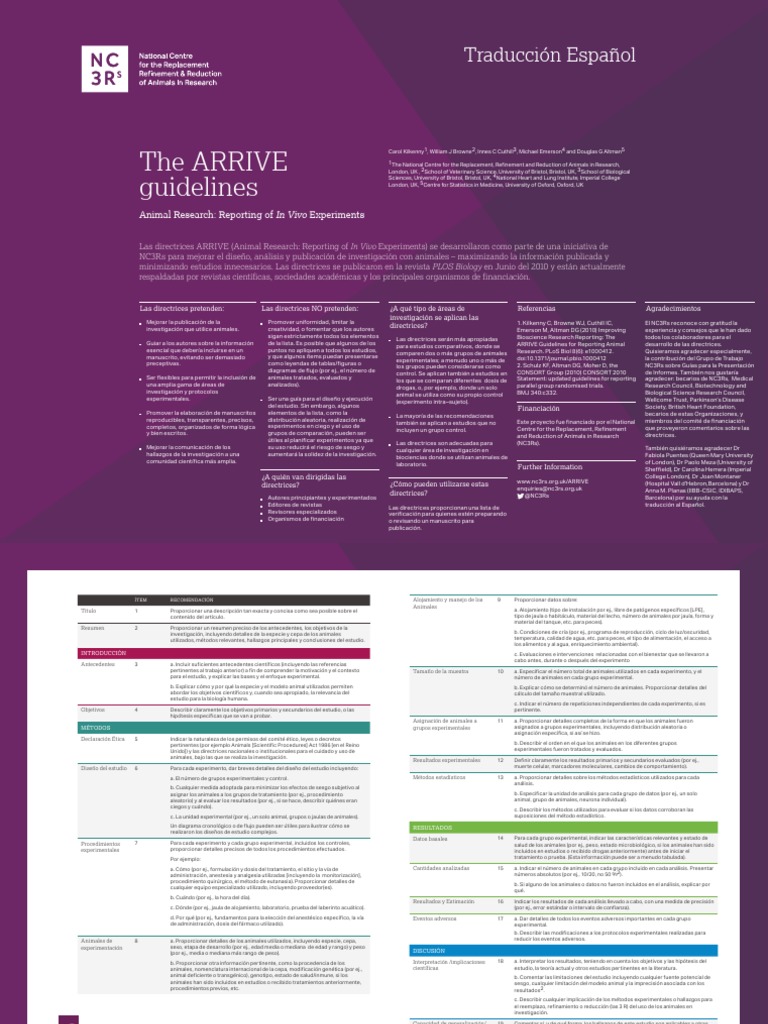 ARRIVE - Spanish Translation | PDF | Estadísticas | Science