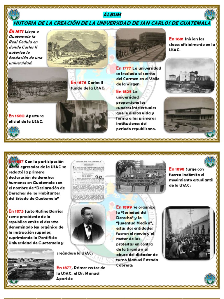 Historia de la Fundación de la USAC | PDF | Gobierno | Escuelas