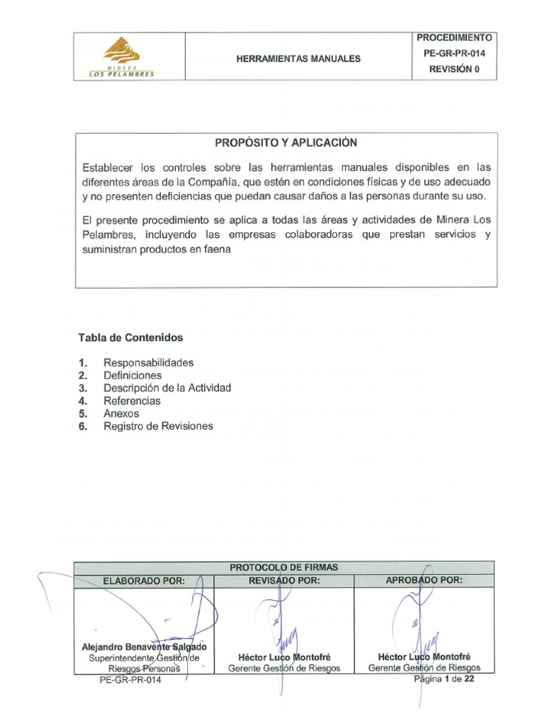 13 PE-GR-PR-014 Herramientas Manuales | PDF | Herramientas | Tornillo