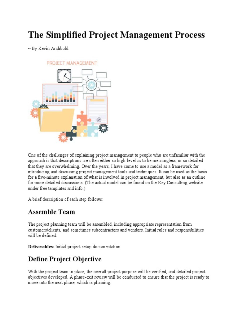 The Simplified Project Management Process | Pdf | Project Management 