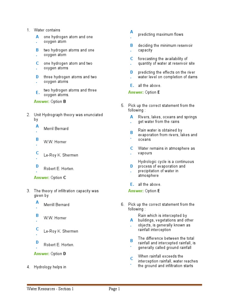 Water Resources | PDF | Rain | Aquifer