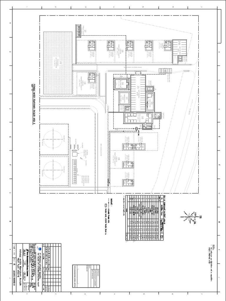 A51004-8089II-1 - Potable Water Temporary Facility Plot Plan Area-E | Download Free PDF | Toilet ...