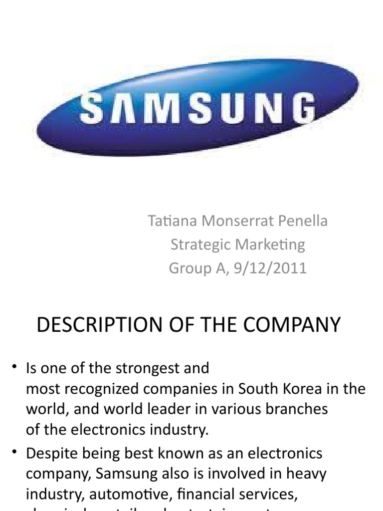 Samsung's Marketing Strategies and Product Portfolio | PDF | Samsung ...
