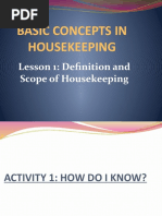 Lesson Plan Housekeeping | PDF | Housekeeping | Lesson Plan