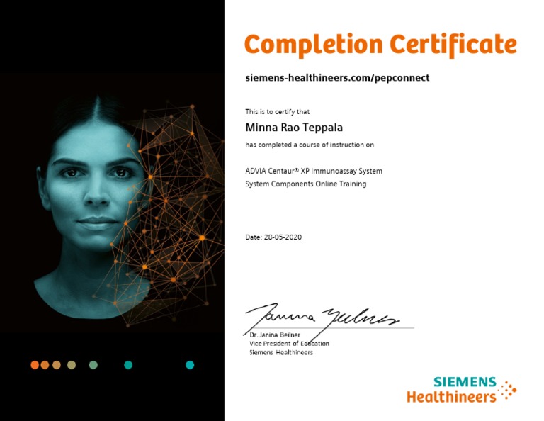 Completion Certificate: Minna Rao Teppala | PDF | Business | Computers