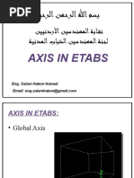 Pier Axis Definition in ETABS | PDF | Cartesian Coordinate System ...