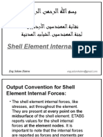 Shell Forces Stresses Form | PDF | Stress (Mechanics) | Extrusion