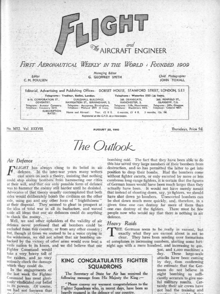Flight Magazine 1940 - 2343 | PDF | Bomber | Fighter Aircraft