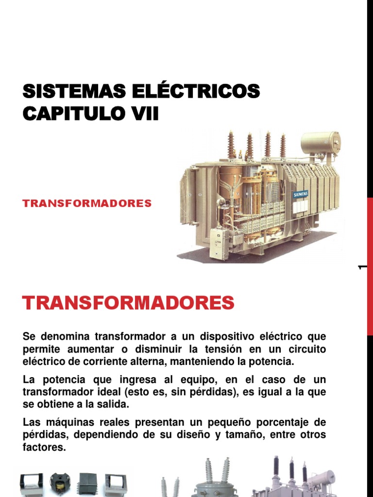 Capítulo VII - Transformadores PDF | PDF | Transformador | Inductor