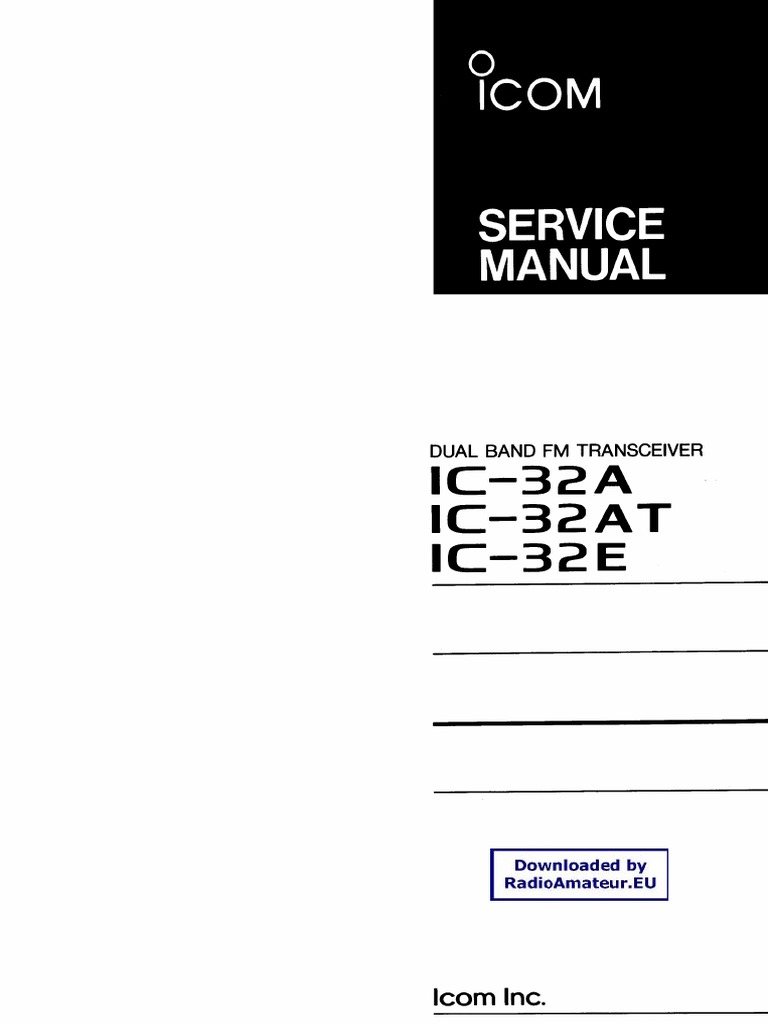 IC-32AT Service Manual PDF | PDF