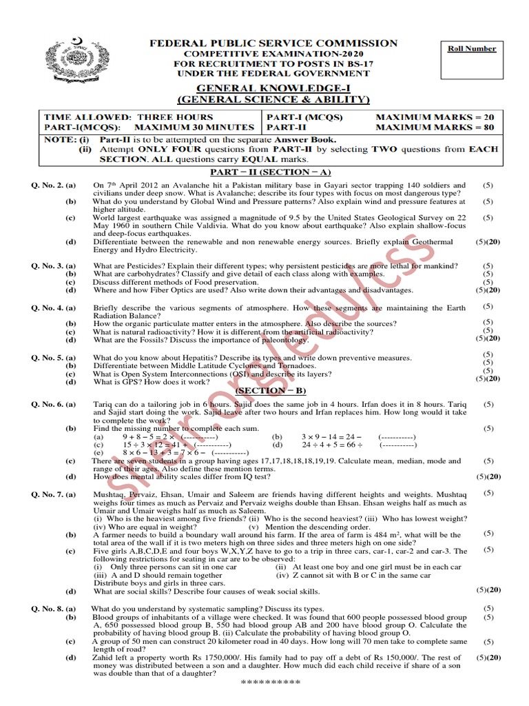 Css General Science 2020 | PDF | Earthquakes | Energy Development