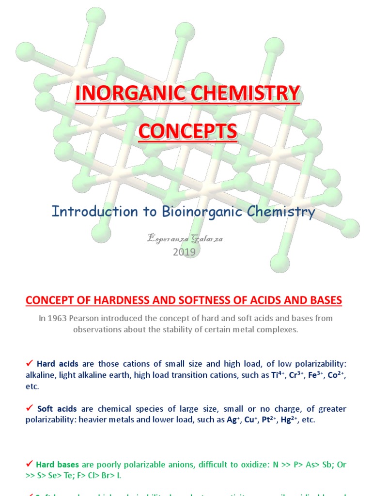 Inorganic Chemistry Concepts: Introduction To Bioinorganic Chemistry ...