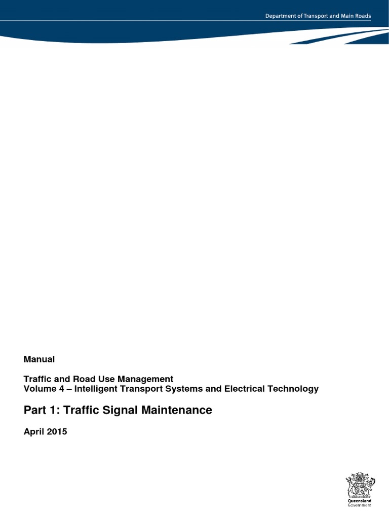 Part 1: Traffic Signal Maintenance | PDF | Electrical Wiring | Road