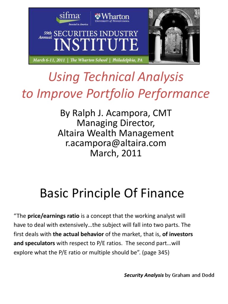 Ralph Acampora - Using Technical Analysis To Improve Portfolio ...