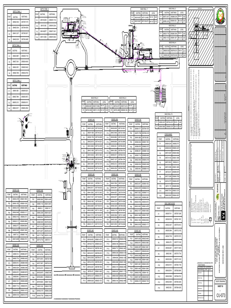 Sewer Line Lay Out | PDF
