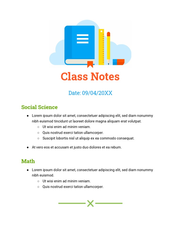Class Notes: Social Science | PDF