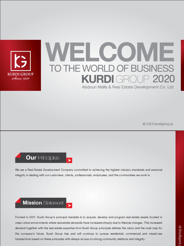 Kurdi Group PR 2020 | PDF | Retail | Economies