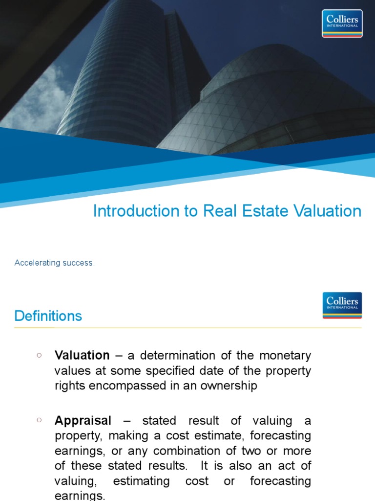 Real Estate Valuation Explained | PDF | Real Estate Appraisal | Value ...
