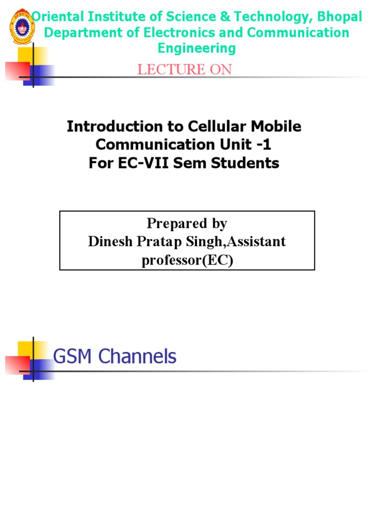 GSM Mobile Communication Overview | PDF | Telecommunications | Data ...