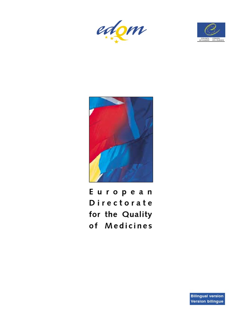 European Directorate For The Quality of Medicines (EDQM) | PDF ...