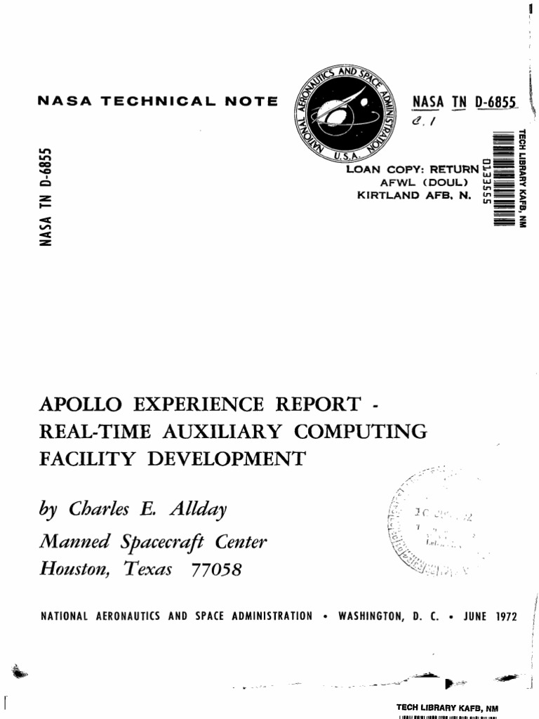 Apollo Experience Report Real-Time Auxiliary Computing Facility ...
