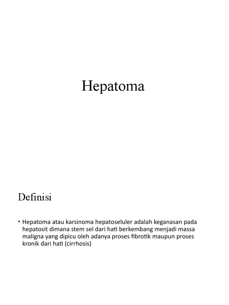 Hepatoma | PDF
