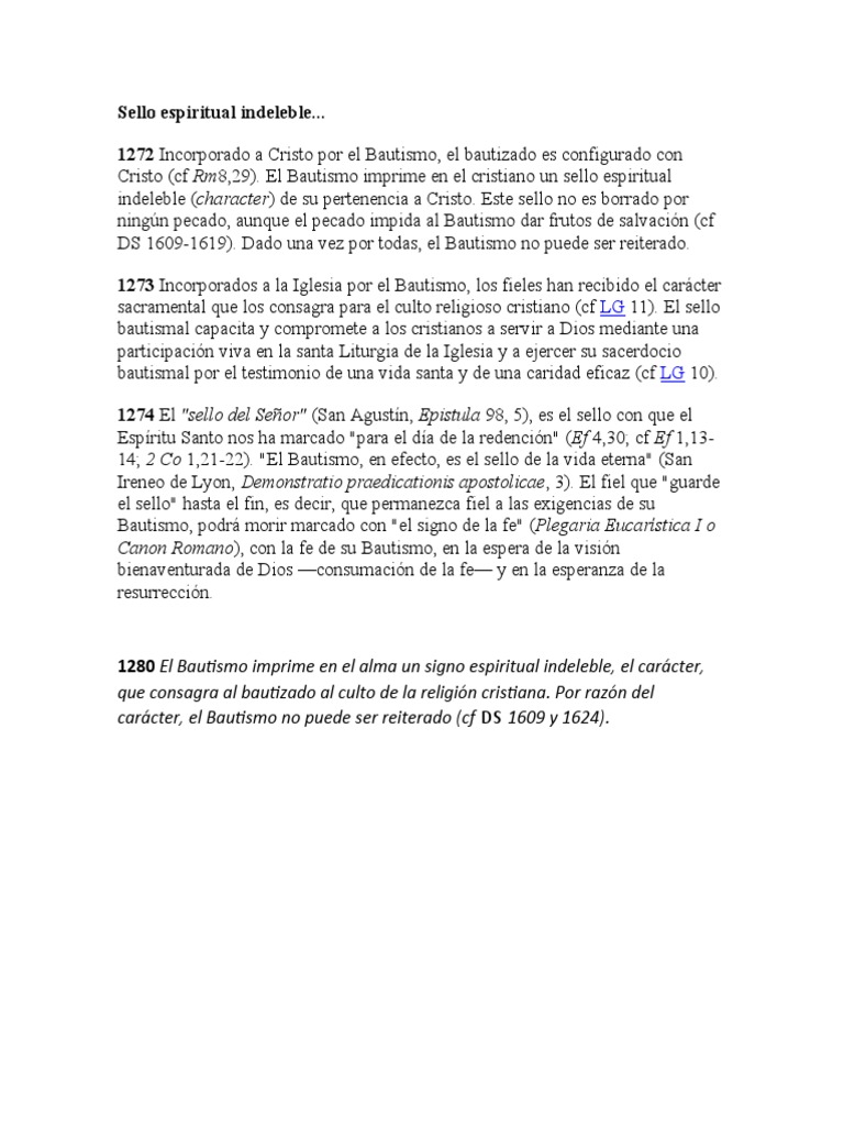 Sello Espiritual Indeleble | PDF