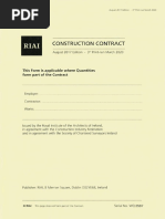 RIAI Yellow Form - 2020 | PDF | Employment | Private Law