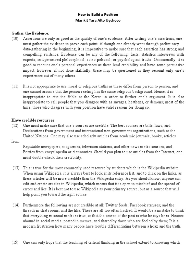 How To Build A Position II - Done (Lecture Notebook) | PDF | Wikipedia ...