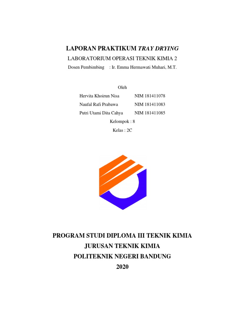 LAPORAN PRAKTIKUM TRAY DRYING | PDF