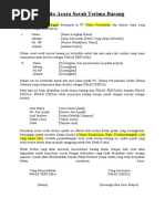 Contoh BAST (Berita Acara Serah Terima) English-Indonesian | PDF