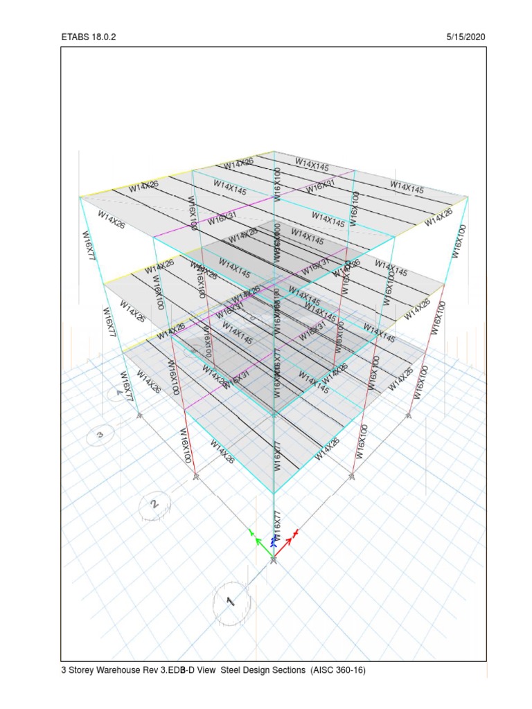 Steel Design Sections for Warehouse | PDF
