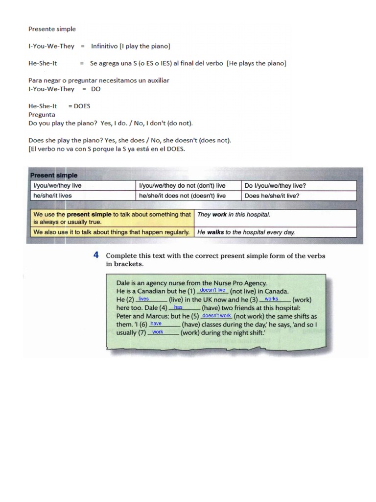 Simple Present Complete | PDF