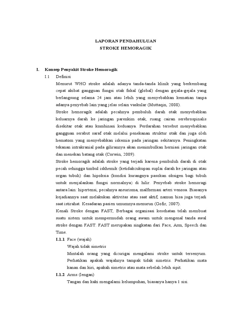 LP Stroke Hemoragik | PDF