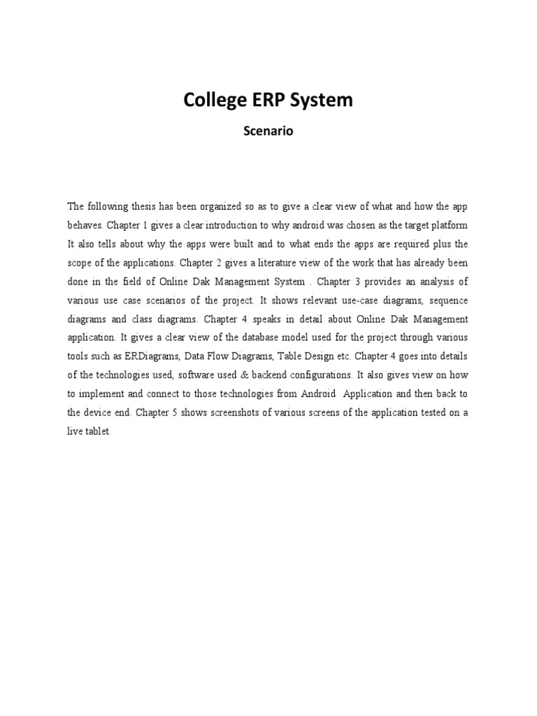 College ERP System | PDF