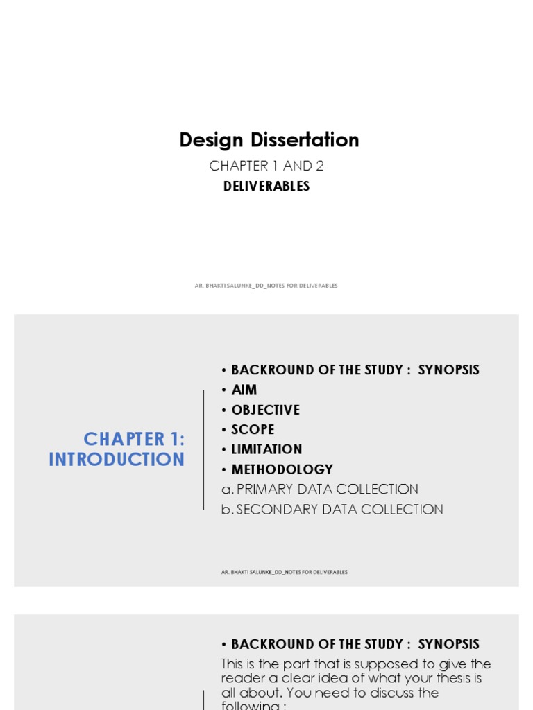 Design Dissertation Chapters 1-2 | PDF | Case Study | Data