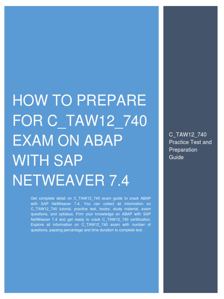 SAP ABAP 7.4 Exam Prep Guide | PDF | Career & Growth | Business