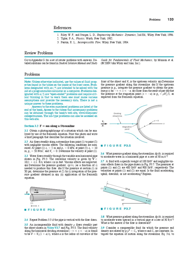 References: Problems | PDF | Fluid Dynamics | Pressure