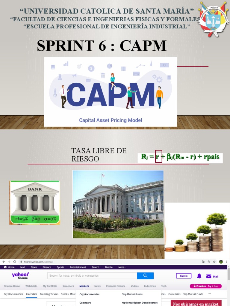 Calculo CAPM | PDF | Modelo de fijación de precios de activos de ...