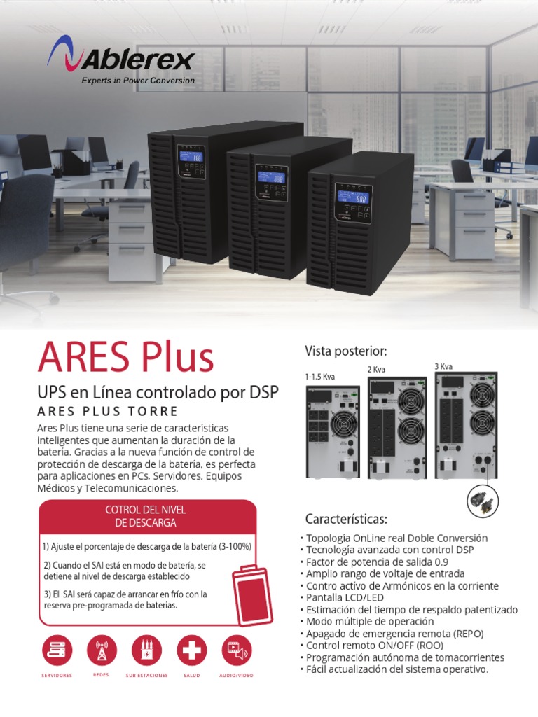 ARES Plus: UPS en Línea Controlado Por DSP | PDF | Electrónica ...
