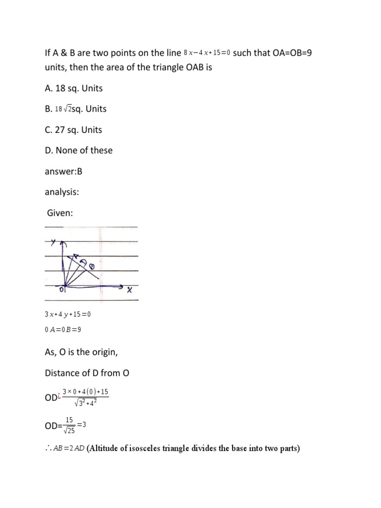 Coordinate Question | PDF