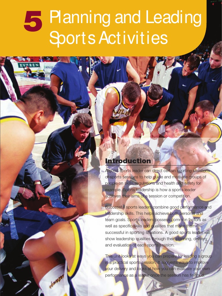Planning and Leading Sports Activities | PDF | Leadership ...