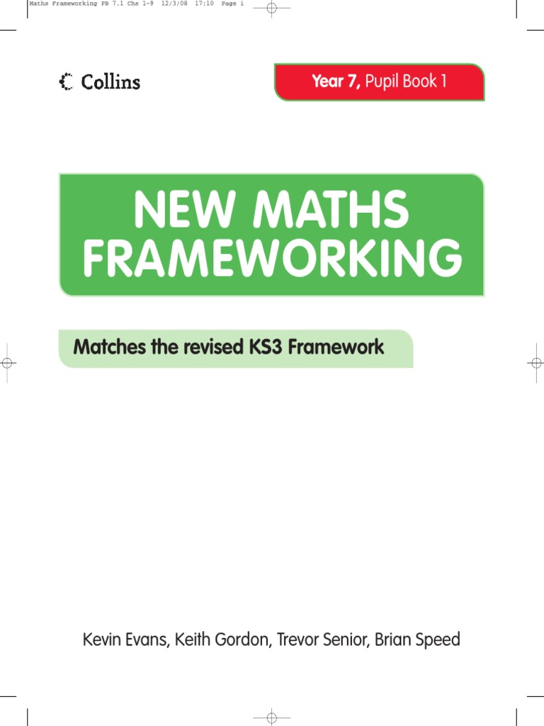 New Maths Frameworking Year 7 Pupil Book PDF | PDF | Geometry | Area