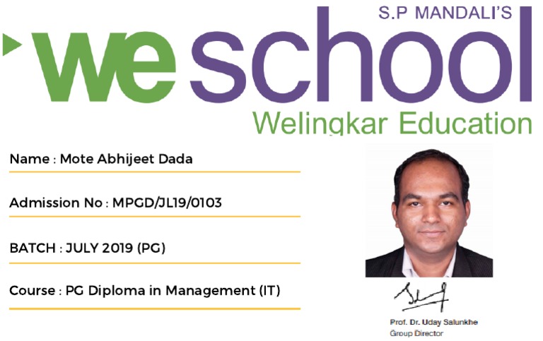 Welingkar Institute of Management | PDF