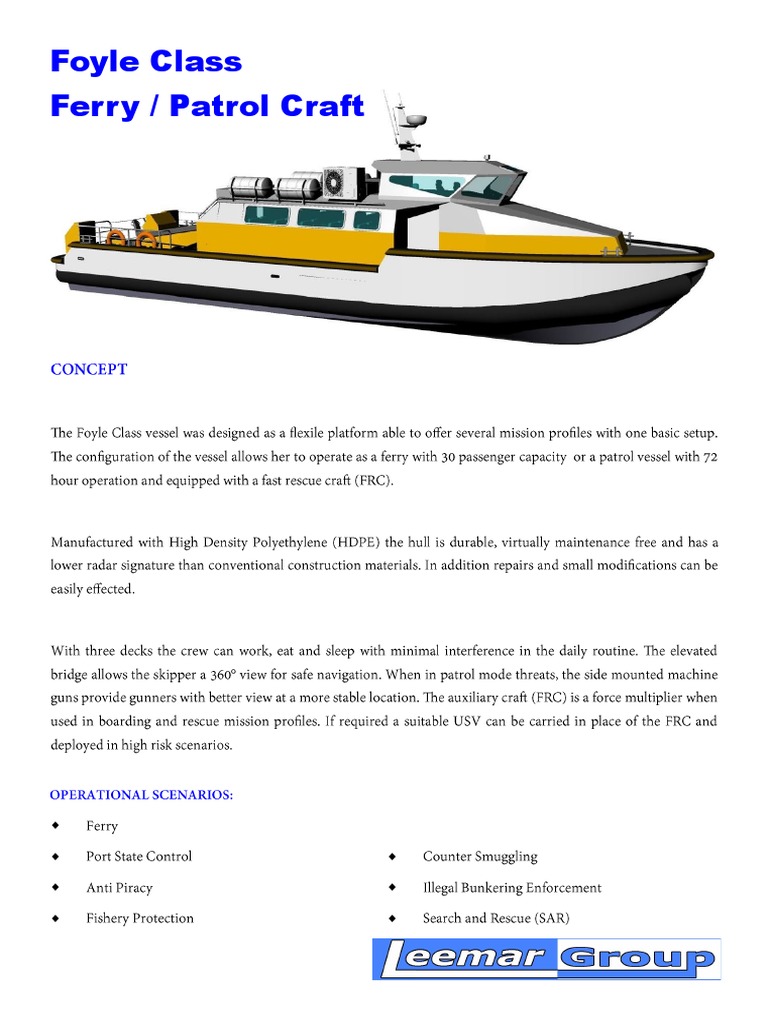 Foyle Class Ferry / Patrol Craft | PDF