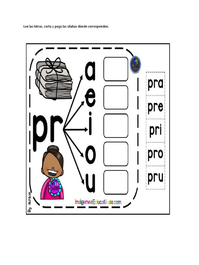 Silabas PRA, PLA, TRA Y BRA-WPS Officed | PDF