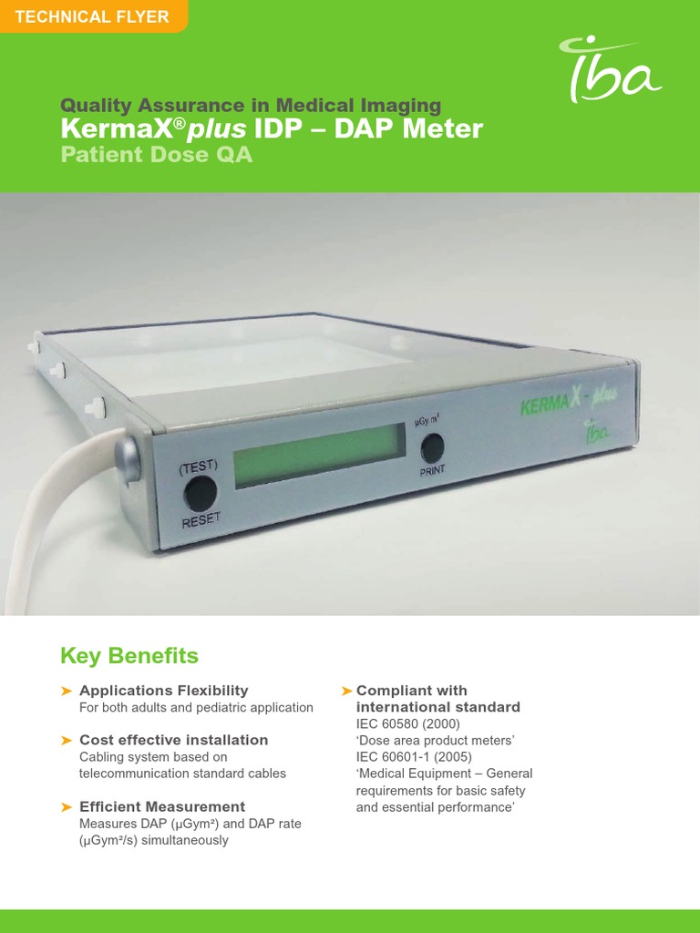 Kermax Plus Idp - Dap Meter: Patient Dose Qa | PDF | Nature