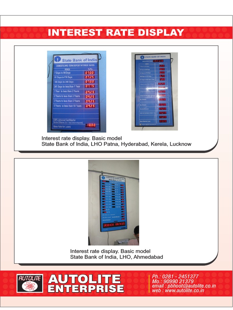 Interest Rate Display - P | PDF | Financial Services | Banks